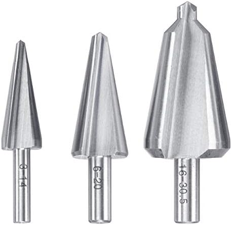 KWB HSS Sheet Metal Step Drill BIT Set - 3 Pieces for Stainless Steel ...