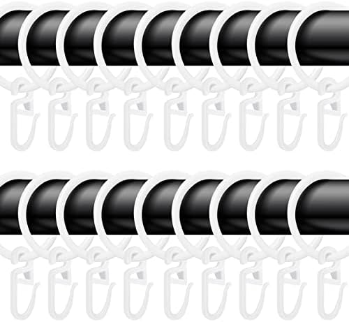 50 Pezzi Anelli per Tende in Metallo,Anelli Bastone Tenda Appesi con ...