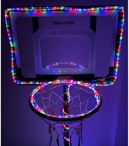 LED Basketball Hoop Lights, Updated Design18ft LED Basketball Rim Light ...