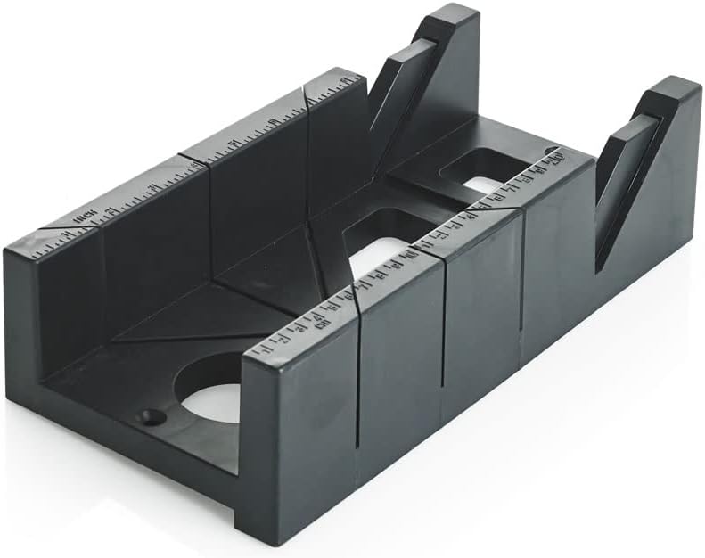 wilko Medium Plastic Mitre Block, 45 and 90 Degree Angled Slotted ...