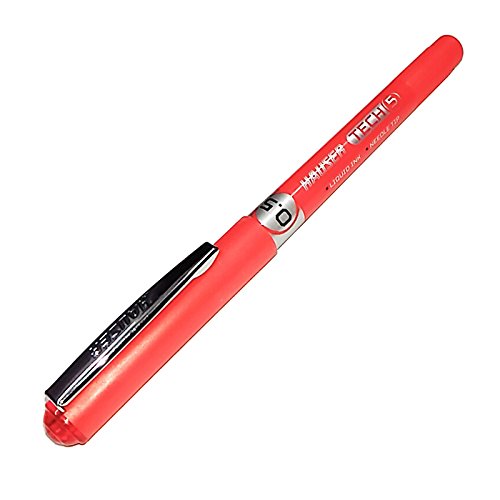 Hauser Tech 5 Plastic Liquid Ink Red Pen - Pack of 5 : Amazon.in ...