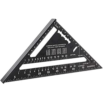 Aluminum Alloy Triangle Angle Protractor, 7 Inch Layout Tool, Layout ...
