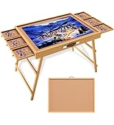 Amazon.com: UPVERCY 1500 Piece Adjustable Puzzle Table with Legs and 6 ...