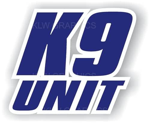 Amazon.com: K9 Unit Blue White Full Color Vinyl Decal Sticker Police ...