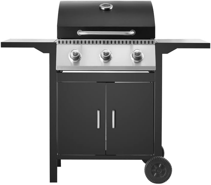 Modern Outdoor Living 3 Burner Gas BBQ Portable Automatic Ignition ...