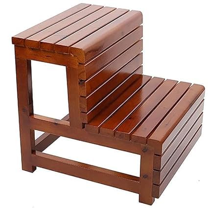 SHRAV Modern Wooden Rectangle stepstool Step Bench Stool for Home ...