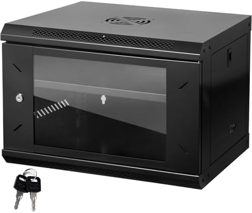 Amazon.com: Server Rack Cabinet 1U Wall Mount Rack Network Cabinet 19 ...