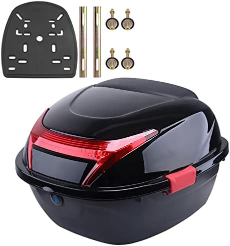NUACOS Motorcycle Trunk Tour Tail Box Top Case ABS Waterproof Lockable ...