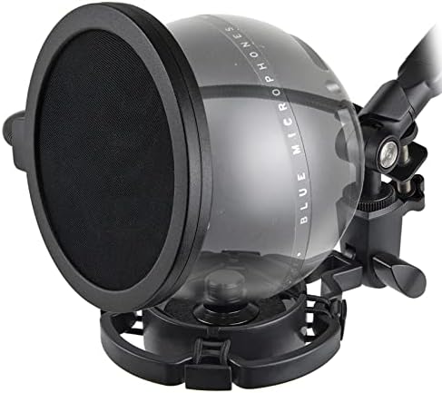 Amazon.com: Rigych Blue Snowball Shock Mount with Pop Filter, Noise ...