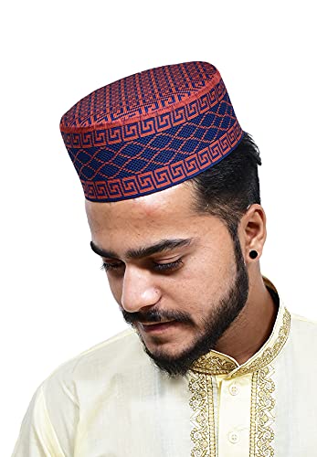Viplus Designer Exclusive Printed Usman Muslim Namaz Topi Cap for Men ...