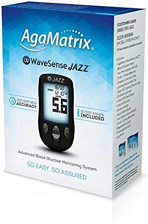 Agamatrix Wavesense Jazz Blood Glucose Monitoring System : Amazon.co.uk ...