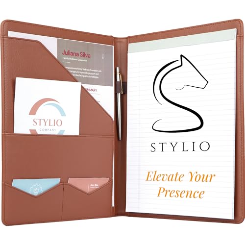 STYLIO Padfolio Portfolio Organizer Binder (Tan Color) | - Want It All