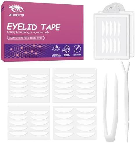 Amazon.com: ADCEFTP Eyelid Tape, (4mm - 7mm)480Pcs, Double Eyelid Tape ...
