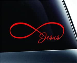 Amazon.com: Infinity Jesus Symbol Decal Funny Car Truck Sticker Window ...