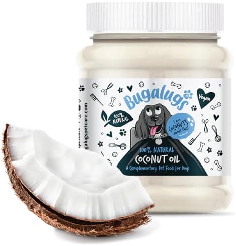 Bugalugs 100% Natural Coconut Oil for Dogs 340g, Immunity Dog ...