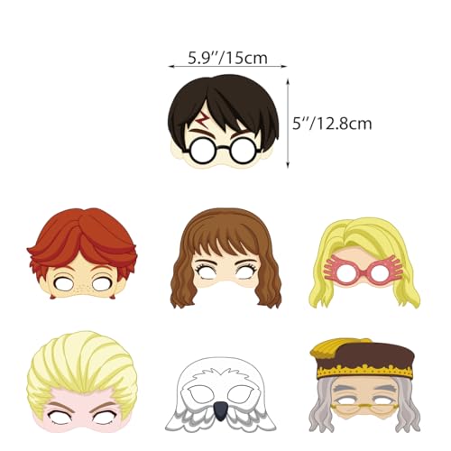 Deluisho Harry Potter Party Masks, Harry Potter Masks, Harry Potter ...