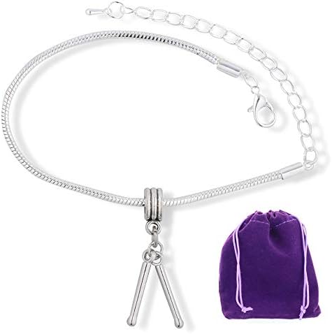 Amazon.com: Drum Bracelet | Drumsticks Jewelry Drum Gifts for Drummers ...