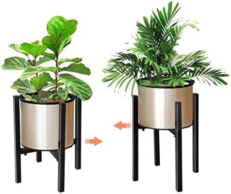 Gunolye Adjustable Bamboo Plant Stand, Expandable Plant Holder,Flower ...
