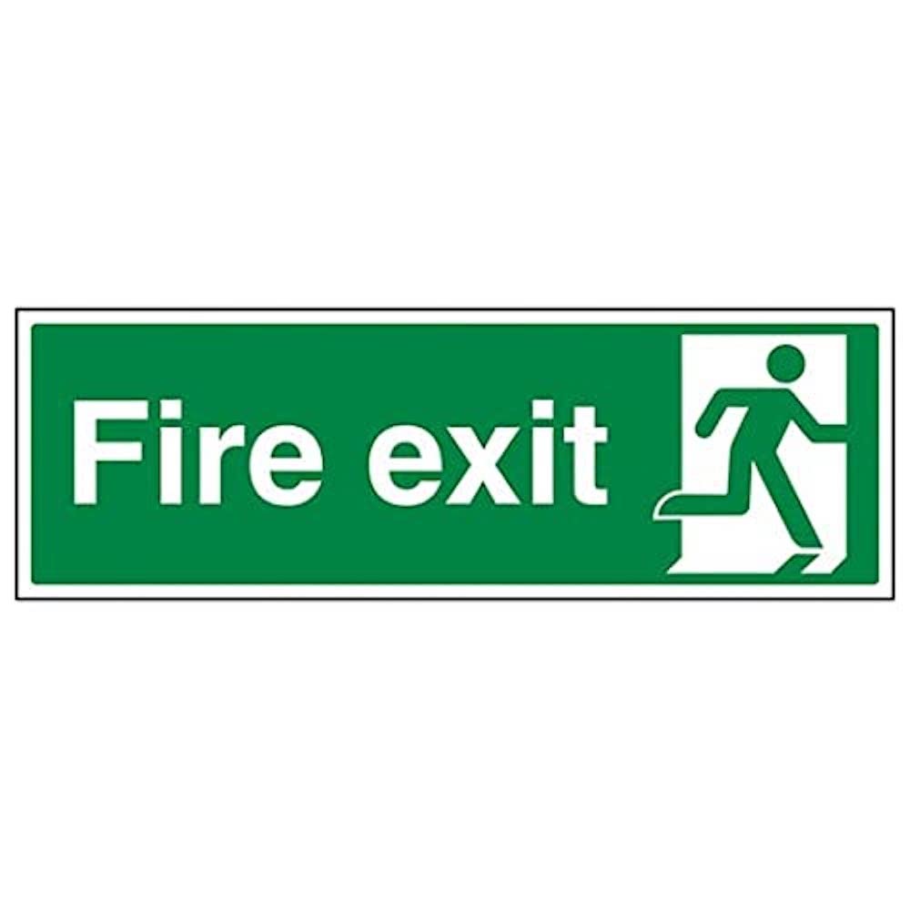 Eco Friendly Fire Exit – Final Fire Exit Man Right – 450 X 150mm – BigaMart