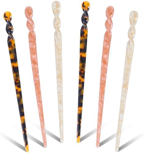 Amazon.com : 4PCS Hair Stick Abstract Minimalist Irregular Hair Sticks ...