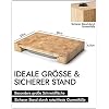 Continenta End Grain Chopping Board with Drawer Stainless Steel ...