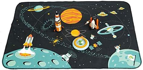Tender Leaf Toys Space Adventure – Space Play Mat with Wooden Rockets ...