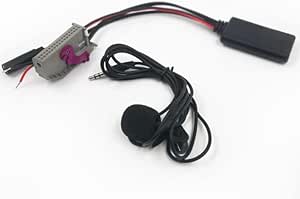 weevoo Bluetooth AUX Adapter Music MP3 Aux-in Audio Cable Microphone Handsfree Replacement for ...
