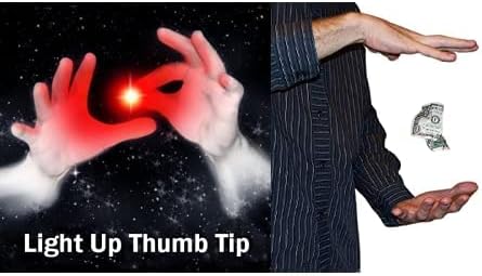 Buy MilesMagic Set of 2 Magic Rubber Thumb Tip Light Up RED Flash ...