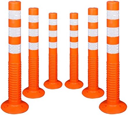 Kunplast Flexible Plastic Spring Post Barrier (Pack of 6) High Grade ...