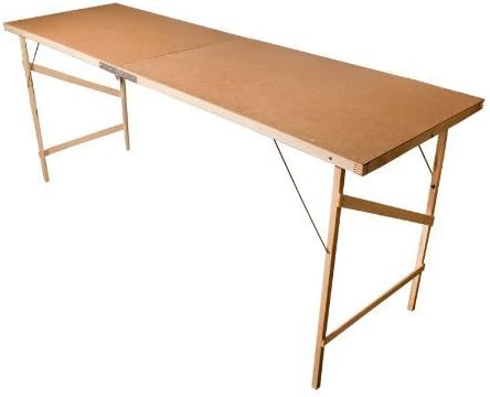 JDSDIY Wooden Hardboard Folding Wallpaper Paste Pasting Table : Amazon ...