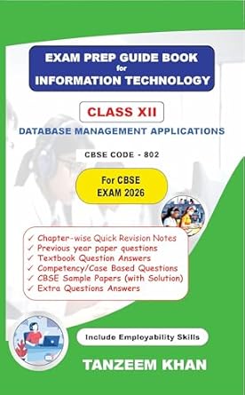 Exam Prep Guide Book for Information Technology Class XII (CBSE Code ...