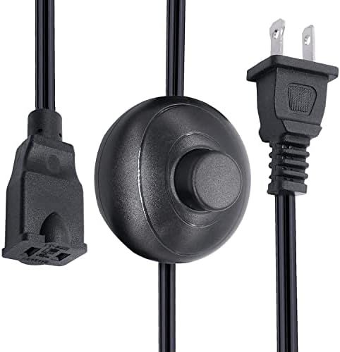 KNLN/5.9FT Light Extension Cord 2 Outlets with On-Off Control Foot ...