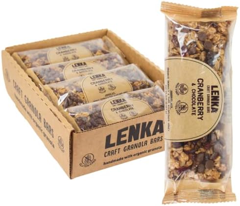 Amazon.com: LENKA Handmade Craft Granola Bars - Cranberry Chocolate ...