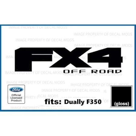 Amazon.com: Decal Mods FX4 Offroad Black Decals Stickers for Ford F350 ...