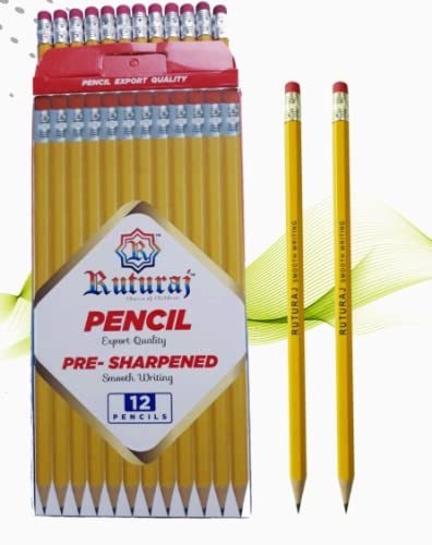 Rubik Pre Sharpens Pencil 10 Pencil/Packet (Pack of 12) : Amazon.in ...