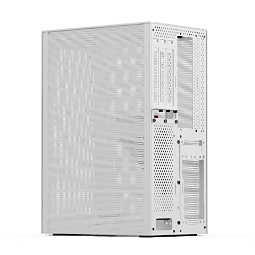 SSUPD Meshlicious Mini ITX Case, Gaming Cabinet with Full Mesh - White ...