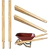 Amazon.com: WILLBOND Wheel Barrow Handles Wood Replacement 59 ...