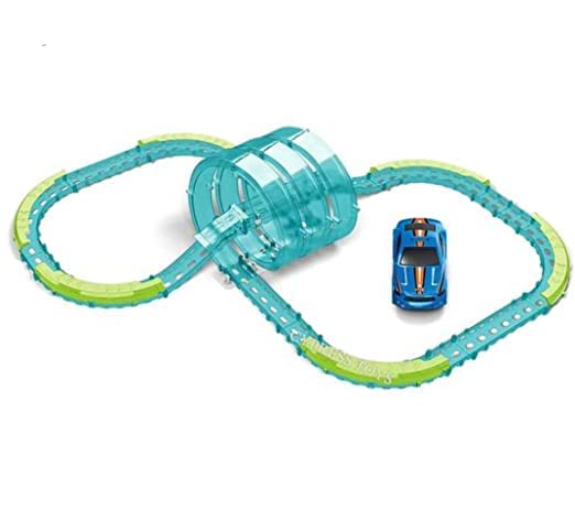 Buy 32 Pieces Fast Drive Glowing Track Set for Kids, Track Connection ...