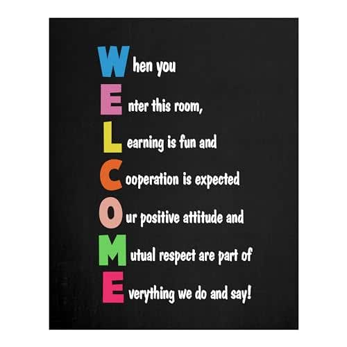 Amazon.com: When You Enter This Room - Inspirational Classroom Acrostic ...