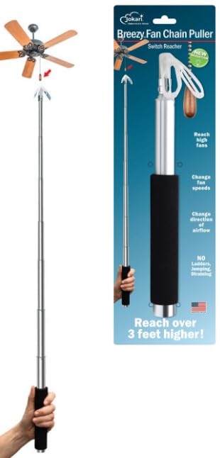 Jokari 3 Foot Telescoping Rod with Grabber to Easily Reach High Ceiling ...