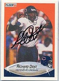 Richard Dent Autographed 1990 Fleer Card - Signed NFL Football Cards at ...