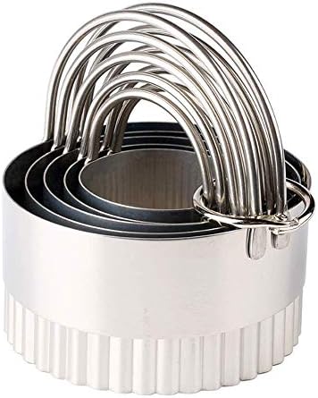 Amazon.com: Stainless Steel Biscuit Cutters Set for Baking (5 Pieces ...