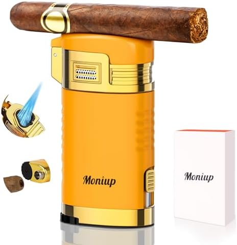 Amazon.com: Torch Cigar Lighter with Triple Windproof Flame, Cigar ...