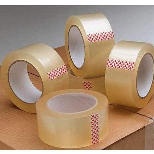 Transparent/Clear Gum tape, Size 3 inch / 72 mm x 65 meters length ...