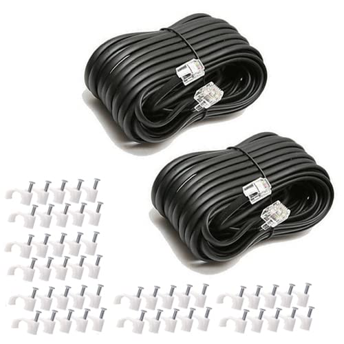 Red Champion RJ11 Telephone Line Cord Wire Patch Cable | Modular Cable ...