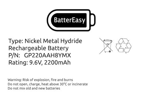 Pyronix Enforcer Control Panel Alarm Battery Replacement 9.6V NiMH ...