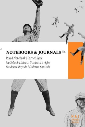 Notebooks & Journals, Baseball (Vintage Collection), Pocket, Ruled ...