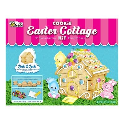Amazon.com : Bee International Bee Easter Sugar Cookie Cottage Kit, 14 ...