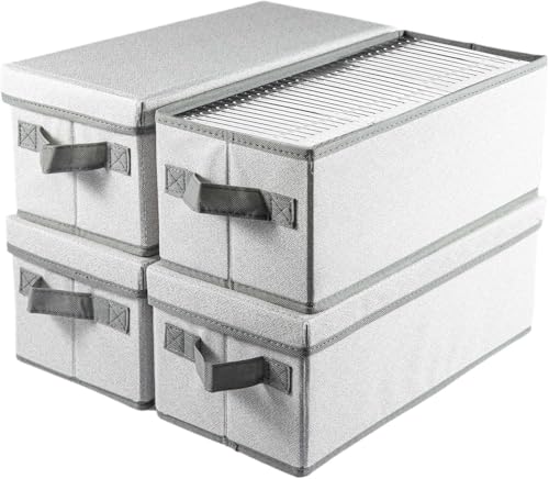 JF HOME BLISS 4 CD Storage Boxes Foldable Review: The Ultimate Solution ...