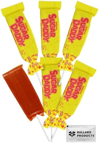 Amazon.com : Sugar Daddy Lollipops Caramel Suckers Bulk Pack of 6 ...